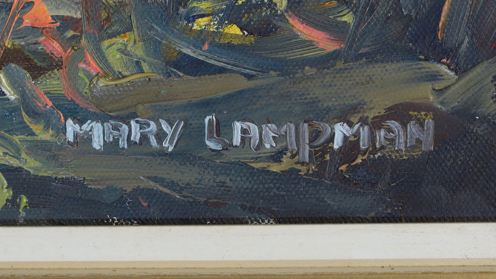 Mary Lampman oil painting Our Covered Past - Rariora Gallery